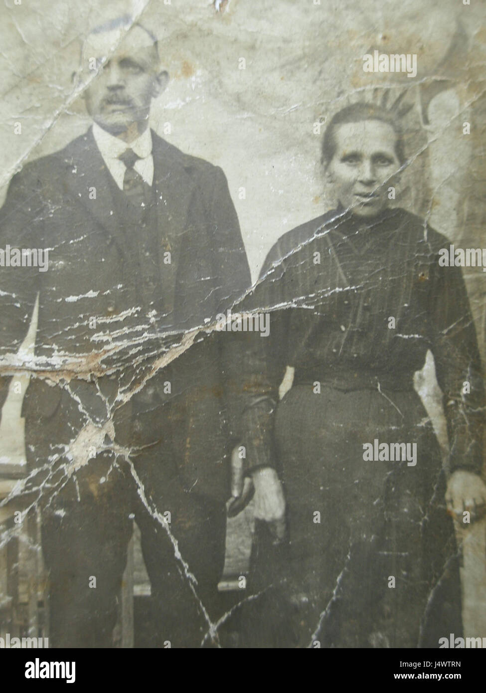 Theophile Verhaeghe and Marie Louise Devos Stock Photo - Alamy