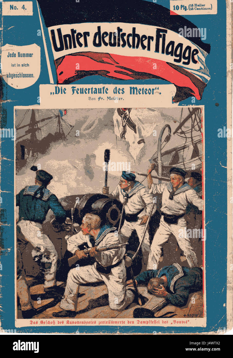 The image is from the fourth volume of the 'Unter deutscher Flagge ...