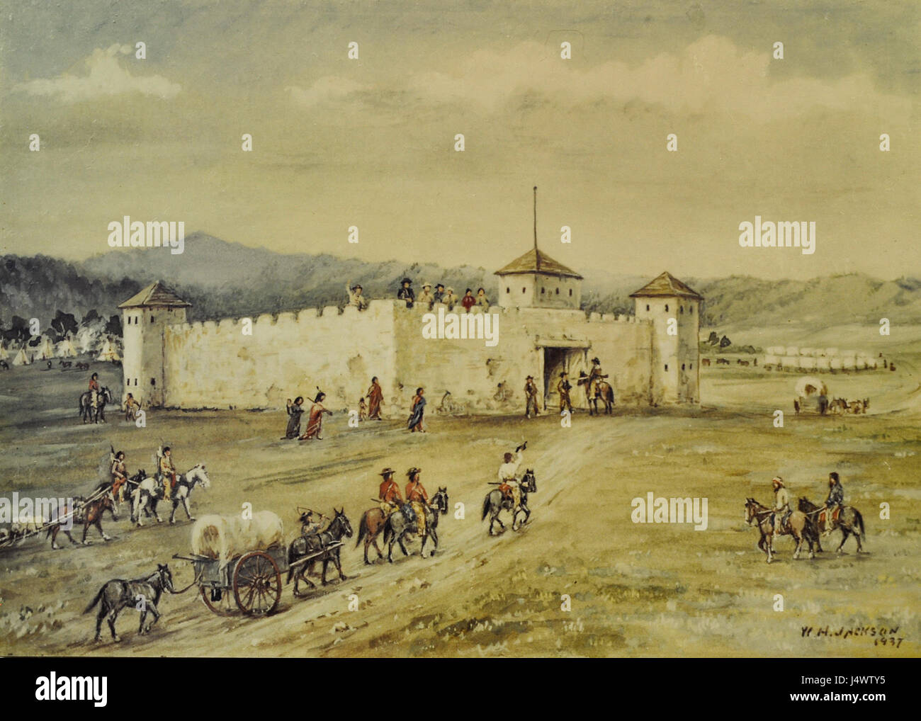 Fort william henry map hi-res stock photography and images - Alamy