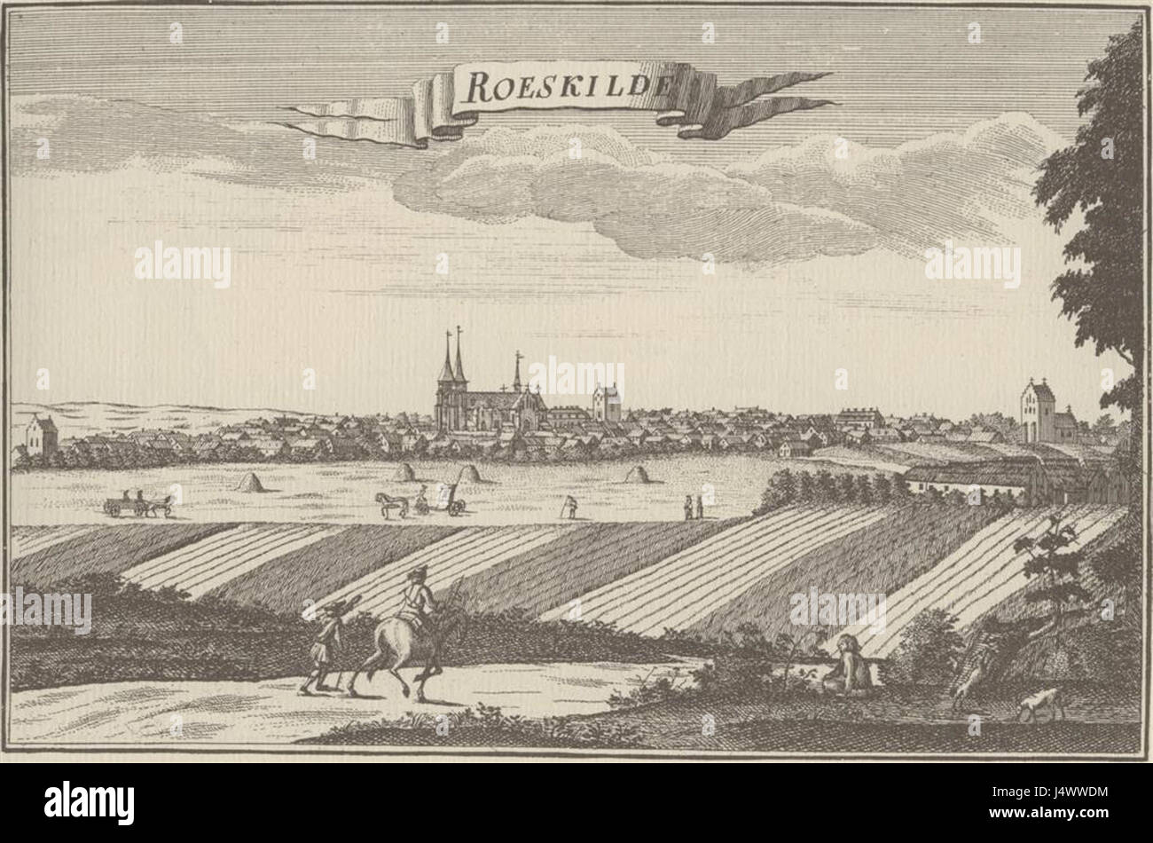 Roskilde map hi-res stock photography and images - Alamy