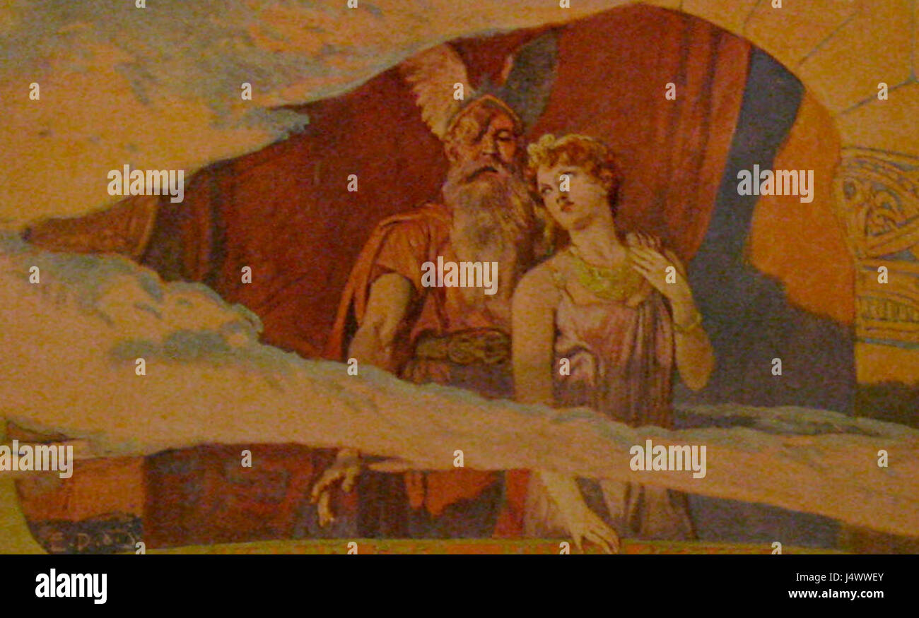 'Wodan Frea Himmelsfenster' by Emil Doepler is a symbolic artwork ...