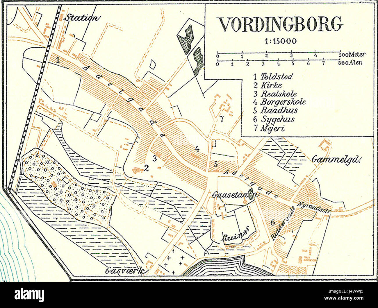 Vordingborg map hi-res stock photography and images - Alamy