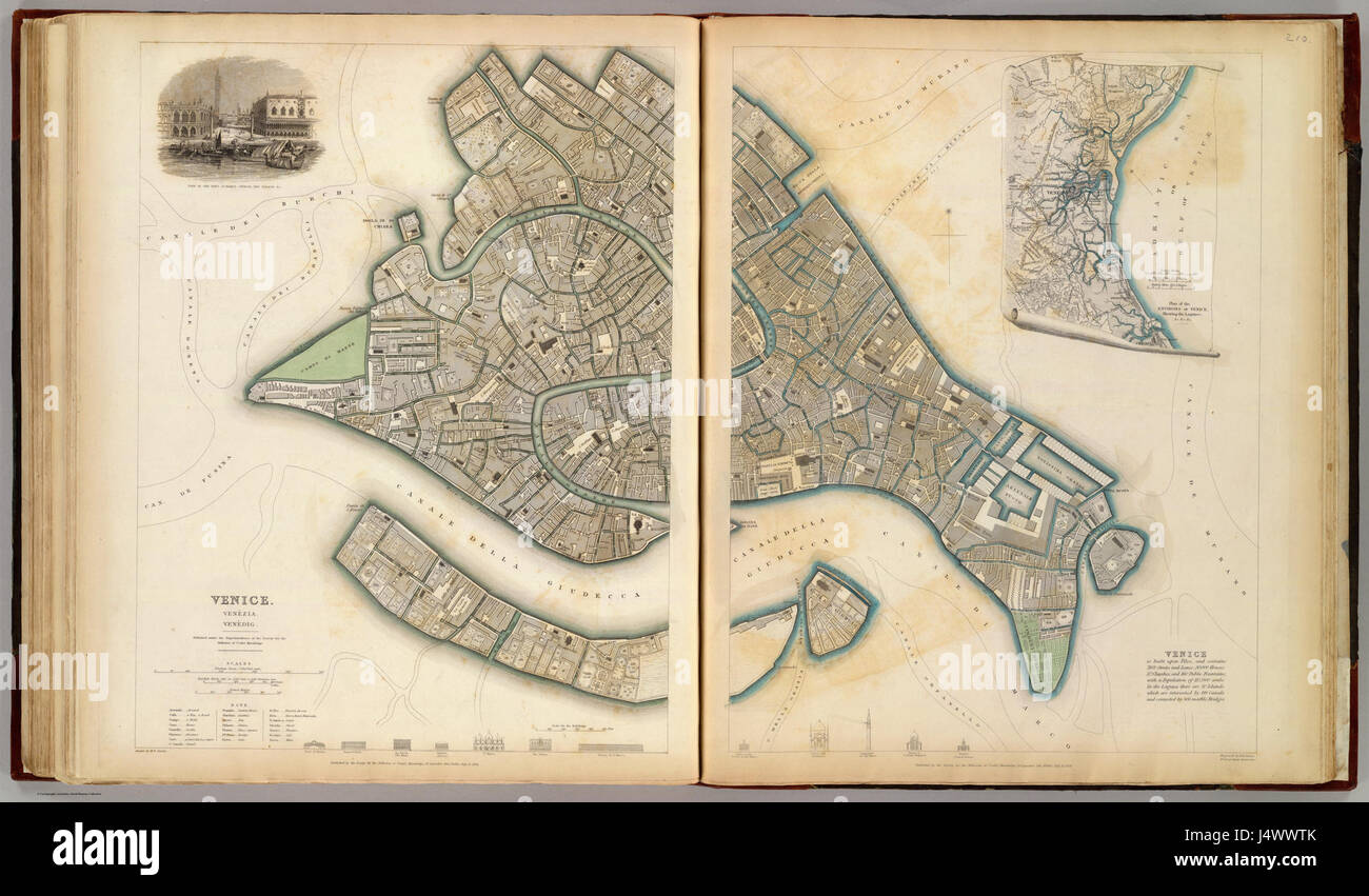 Old venice map hi-res stock photography and images - Alamy