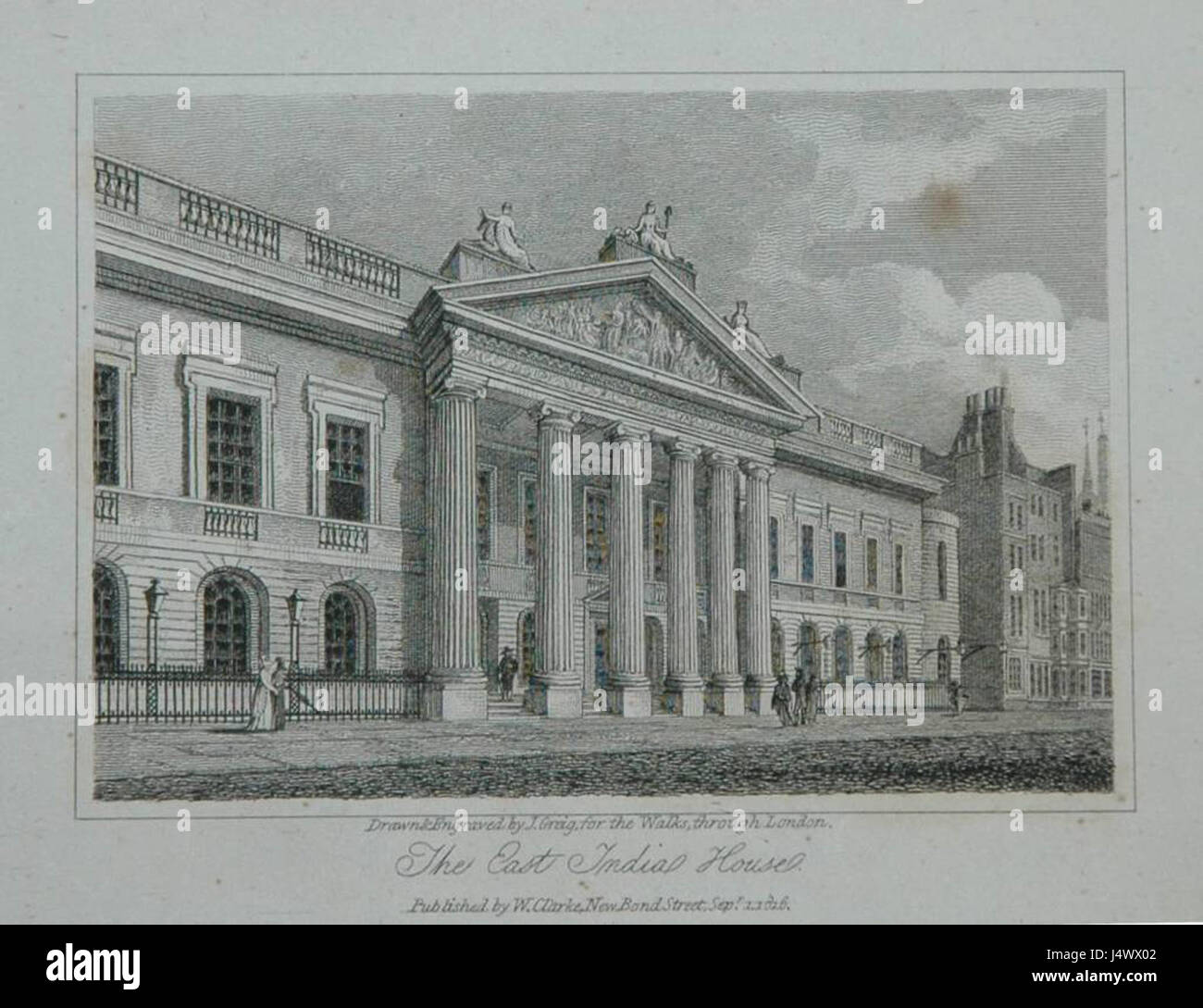 The East India House, located in London, was the headquarters of the ...