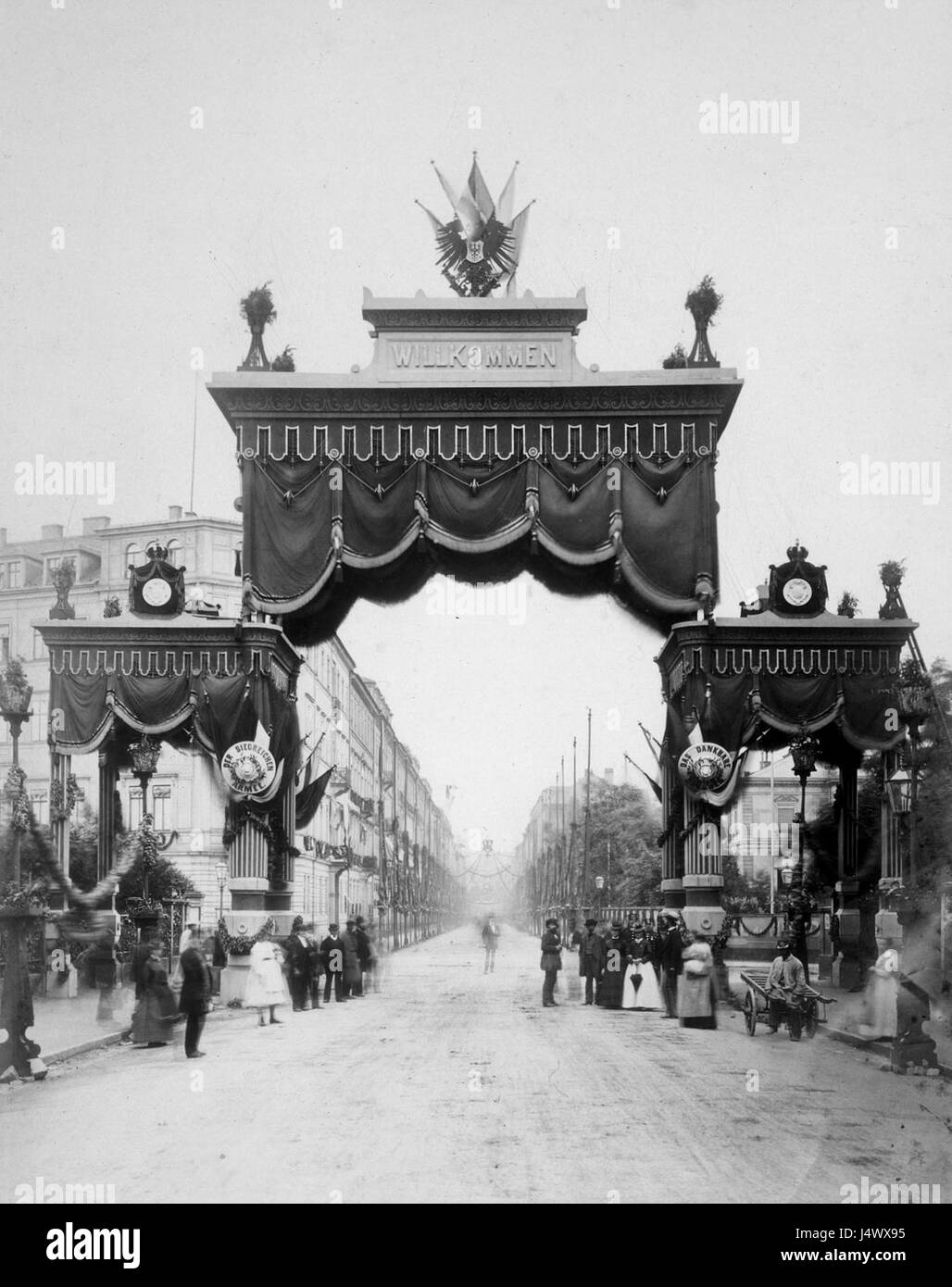 'Welcome in Dresden' is a historical piece depicting the city of ...