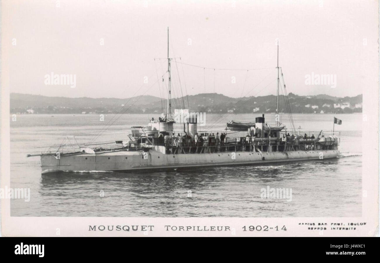 Early french torpedo boat hi-res stock photography and images - Alamy