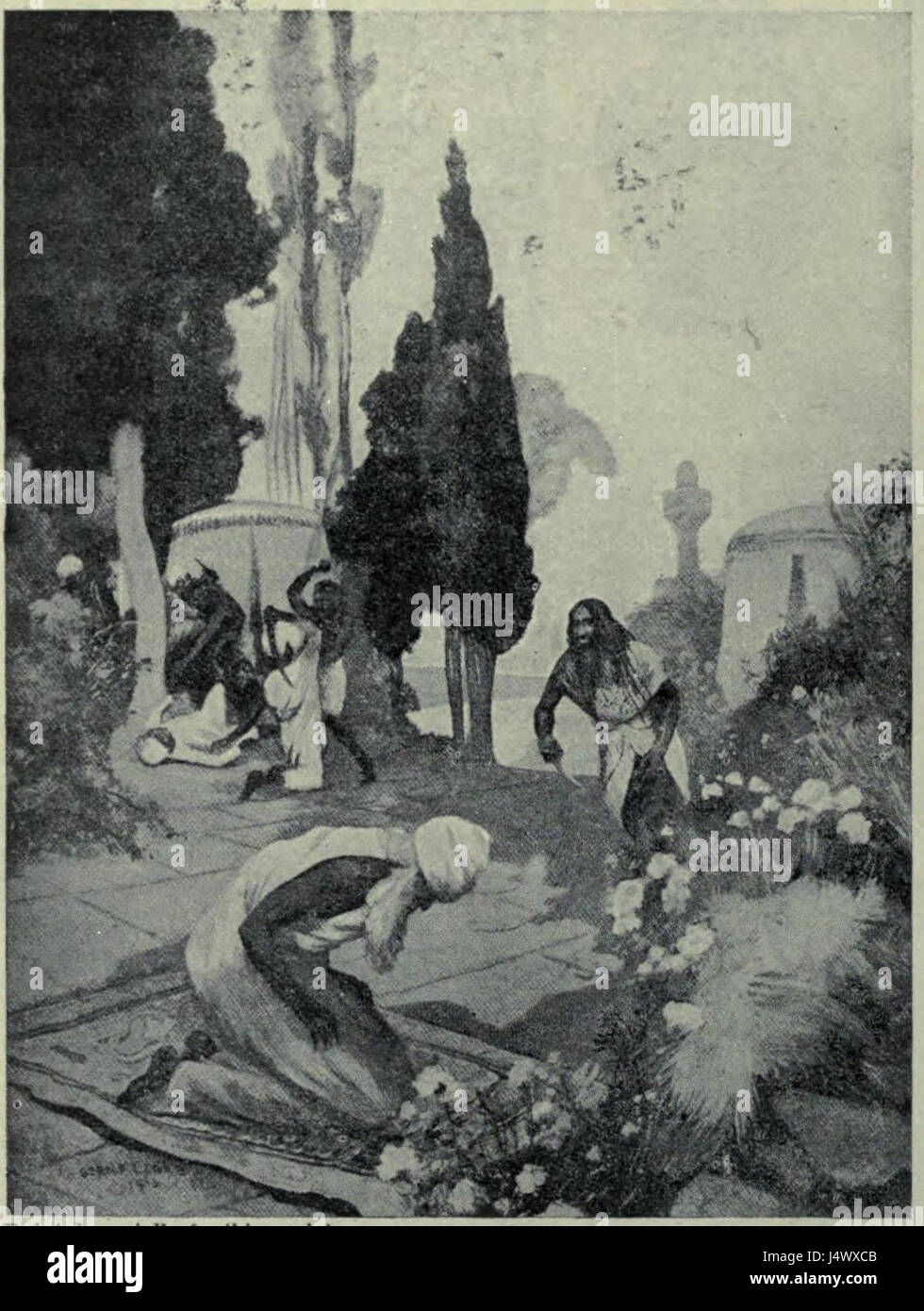 The murder of Muhammad Ghori, A.D. 1206 Stock Photo - Alamy