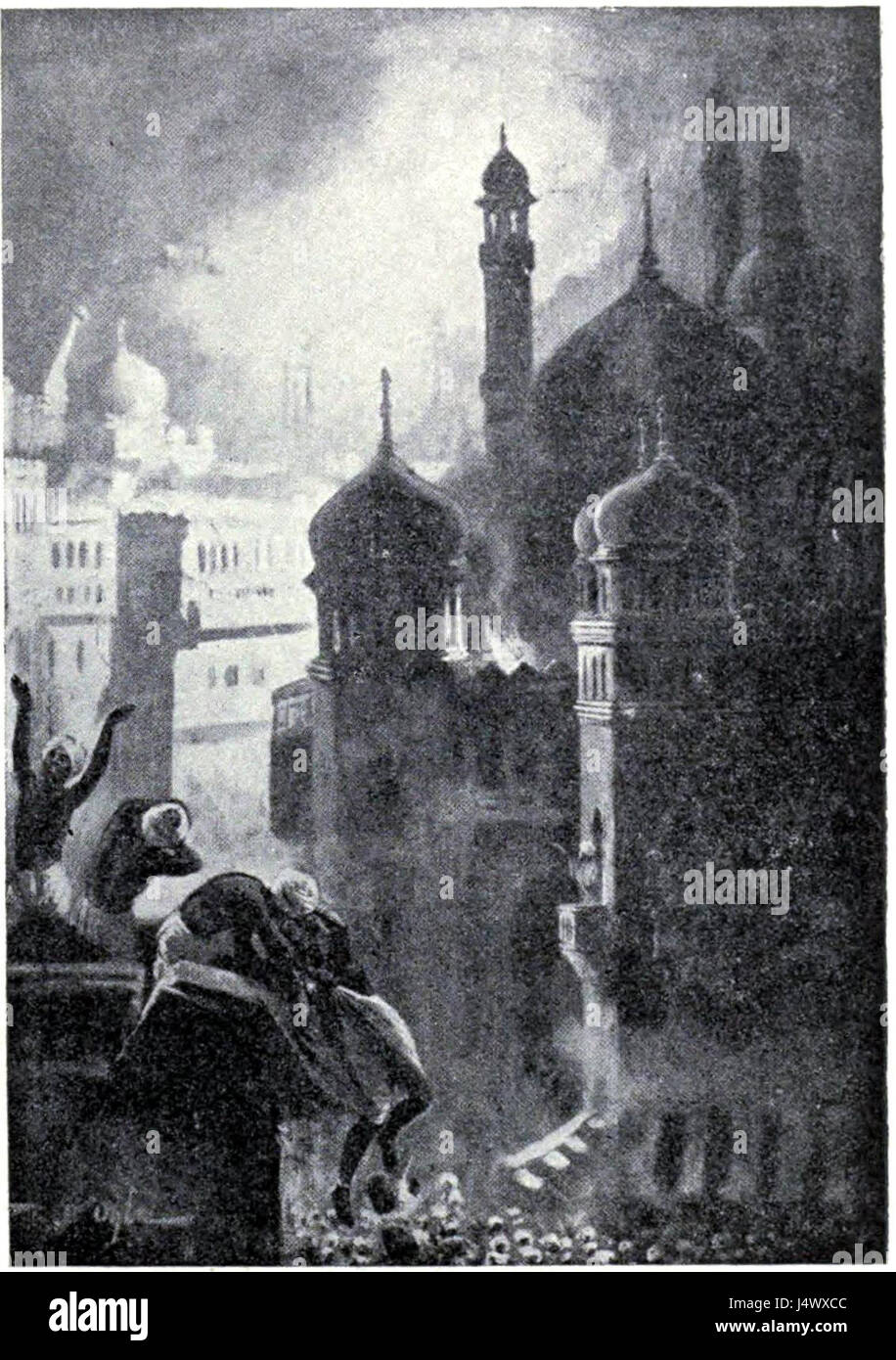 The great earthquake at Agra A.D. 1505 Stock Photo - Alamy