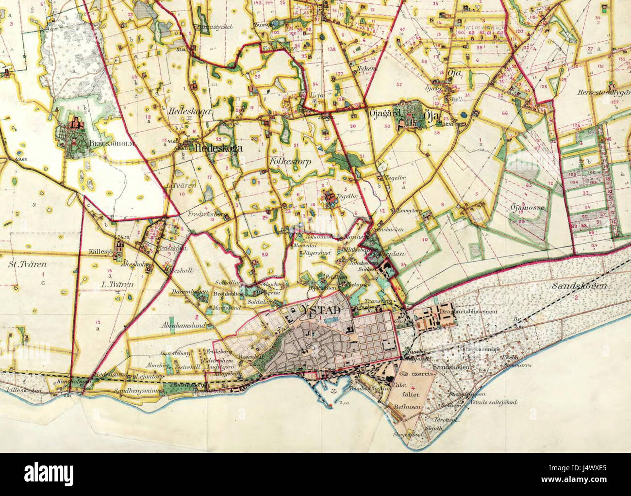 Map of ystad hi-res stock photography and images - Alamy