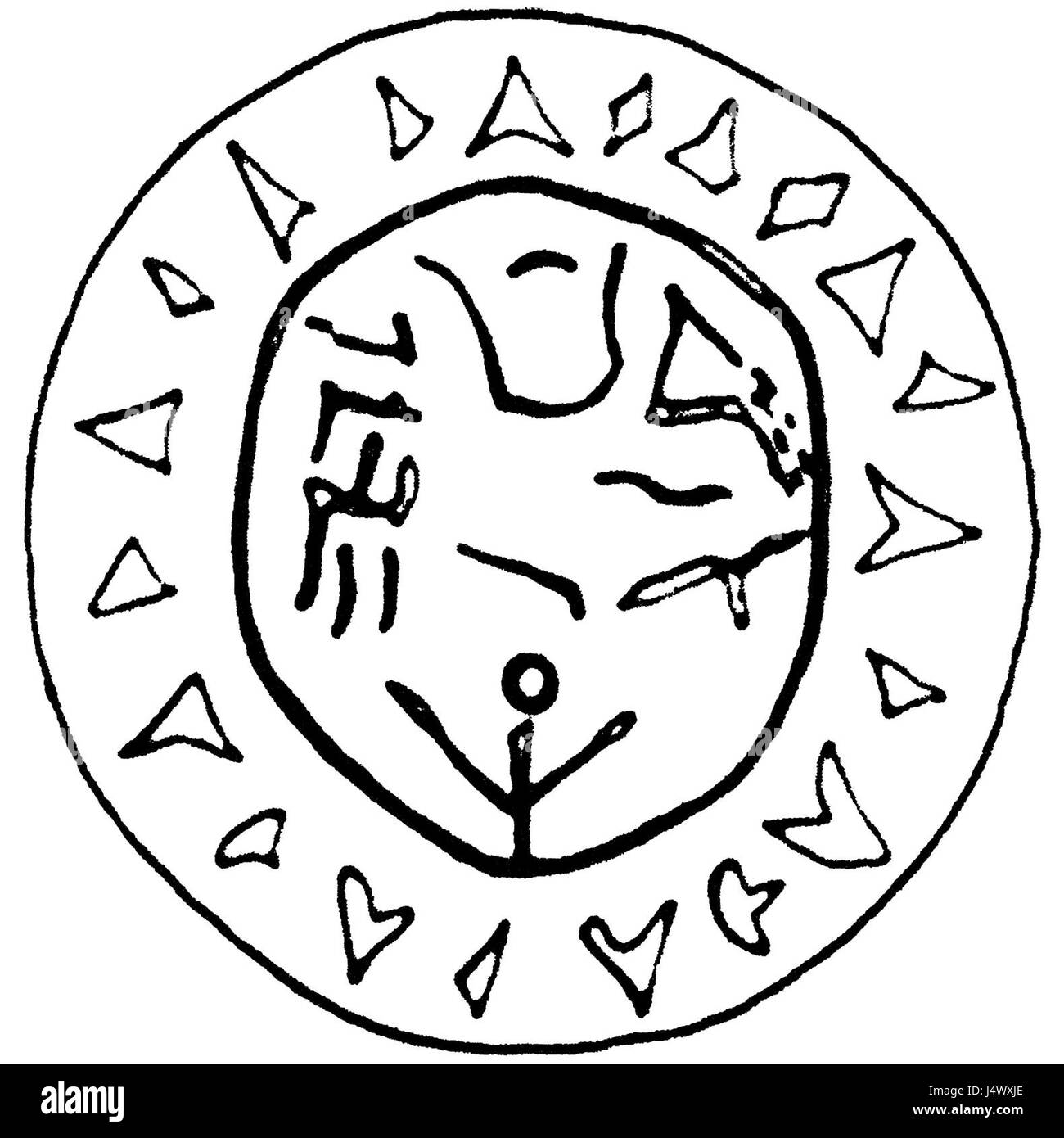 The 'Troja Siegel Luwische Hieroglyphen' refers to the ancient ...