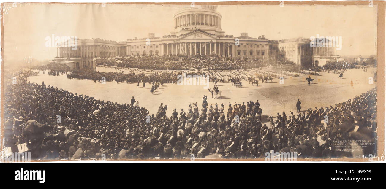 Theodore Roosevelt 1905 Inauguration Stock Photo - Alamy