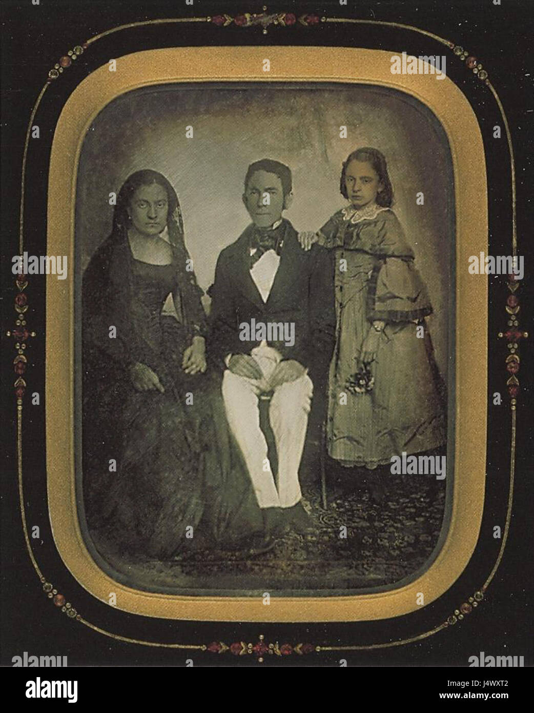 Unknown family 1855 Stock Photo - Alamy