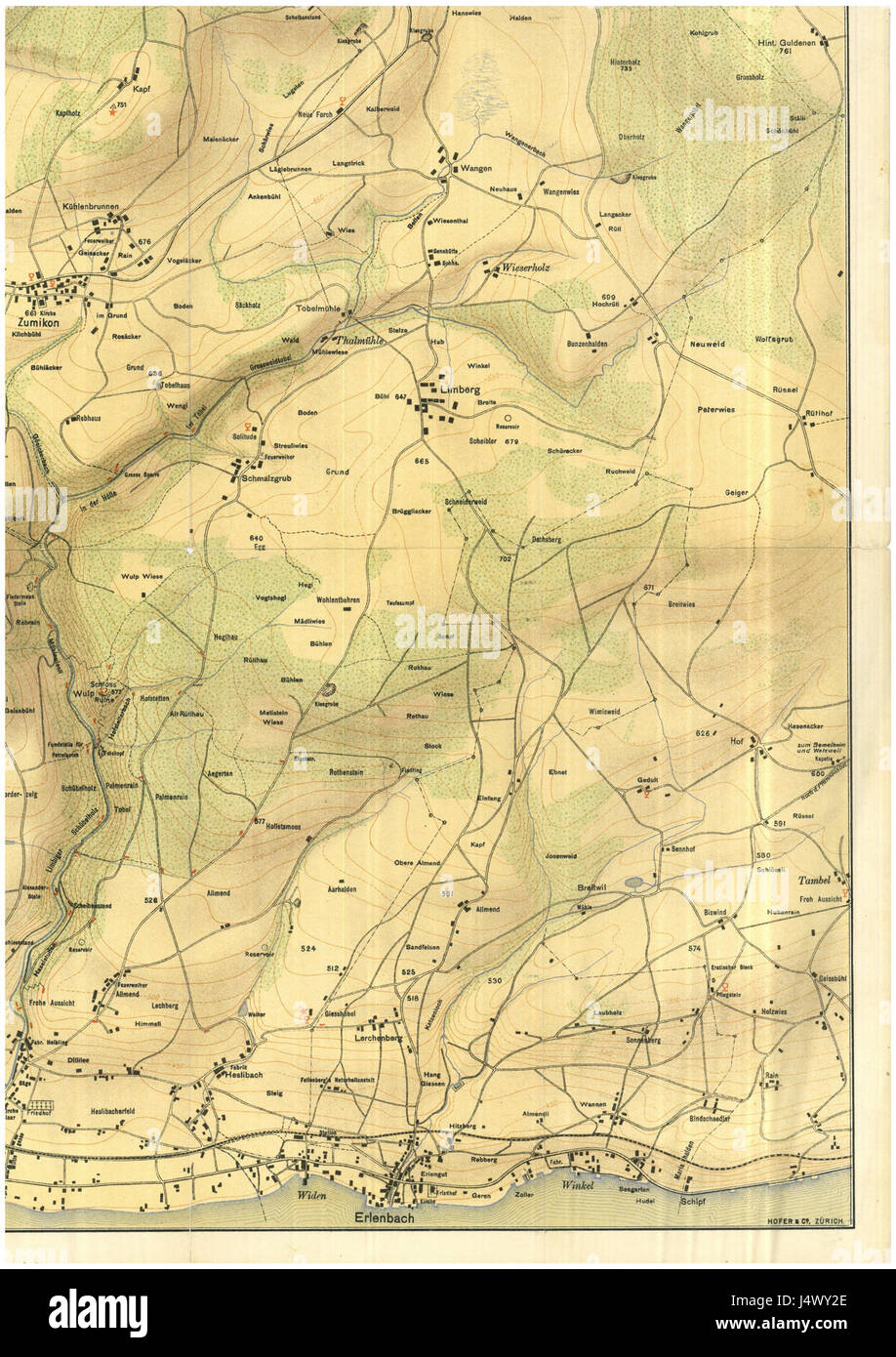 The Wegkarte 1900 is a historical map from the early 20th century ...