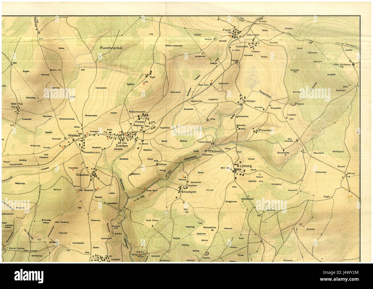 Map of switzerland towns hi-res stock photography and images - Alamy