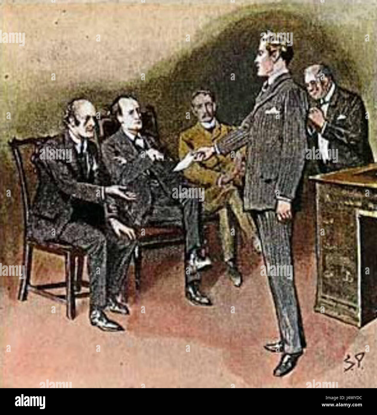 The Adventure of the Three Students 07 Stock Photo - Alamy