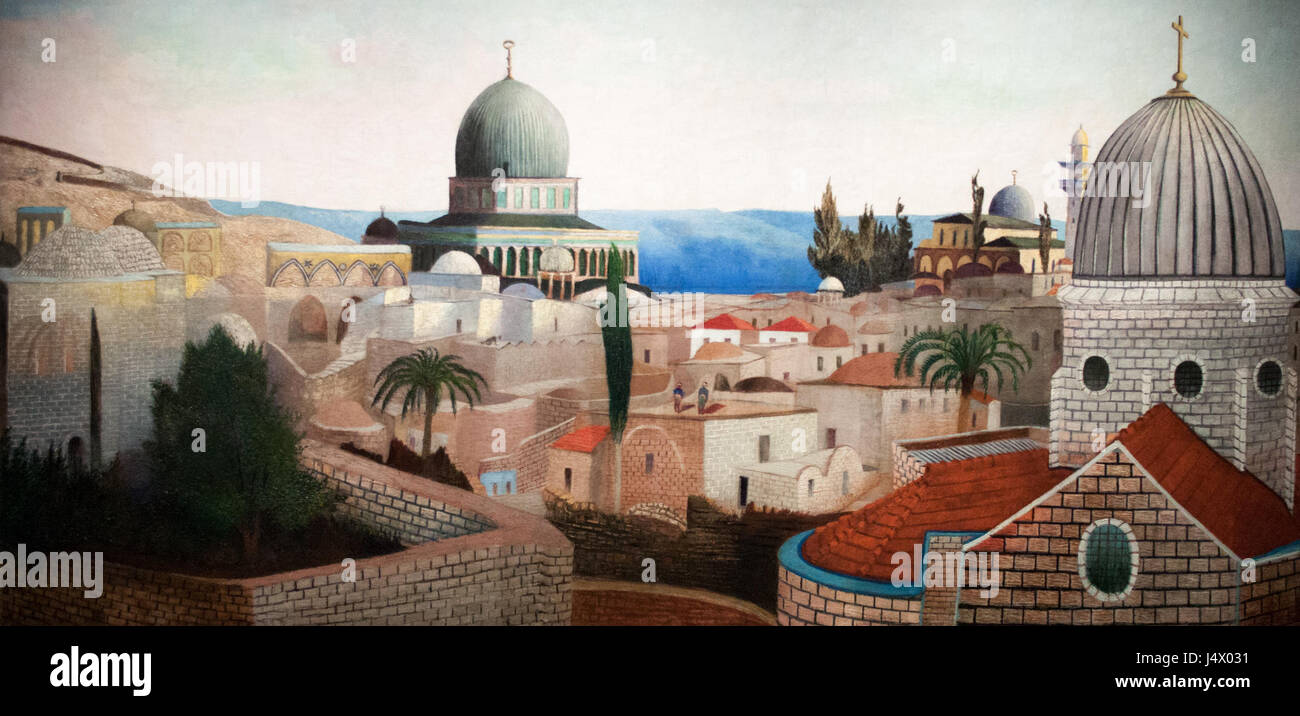 The view of the Dead Sea from Temple Square in Jerusalem captures the ...