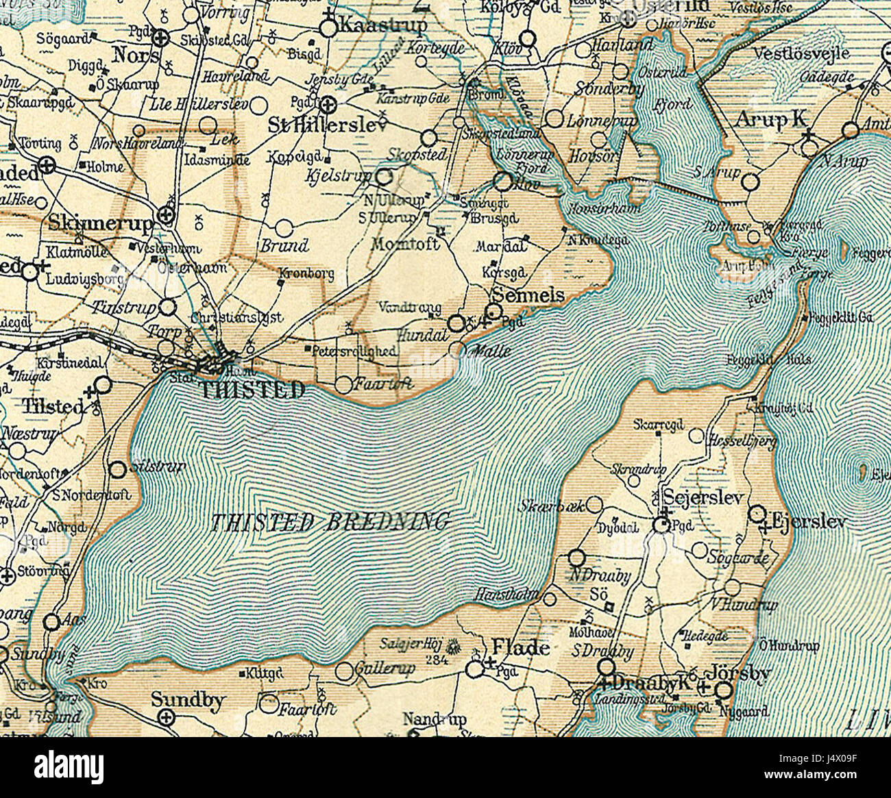 Map of thisted hi-res stock photography and images - Alamy