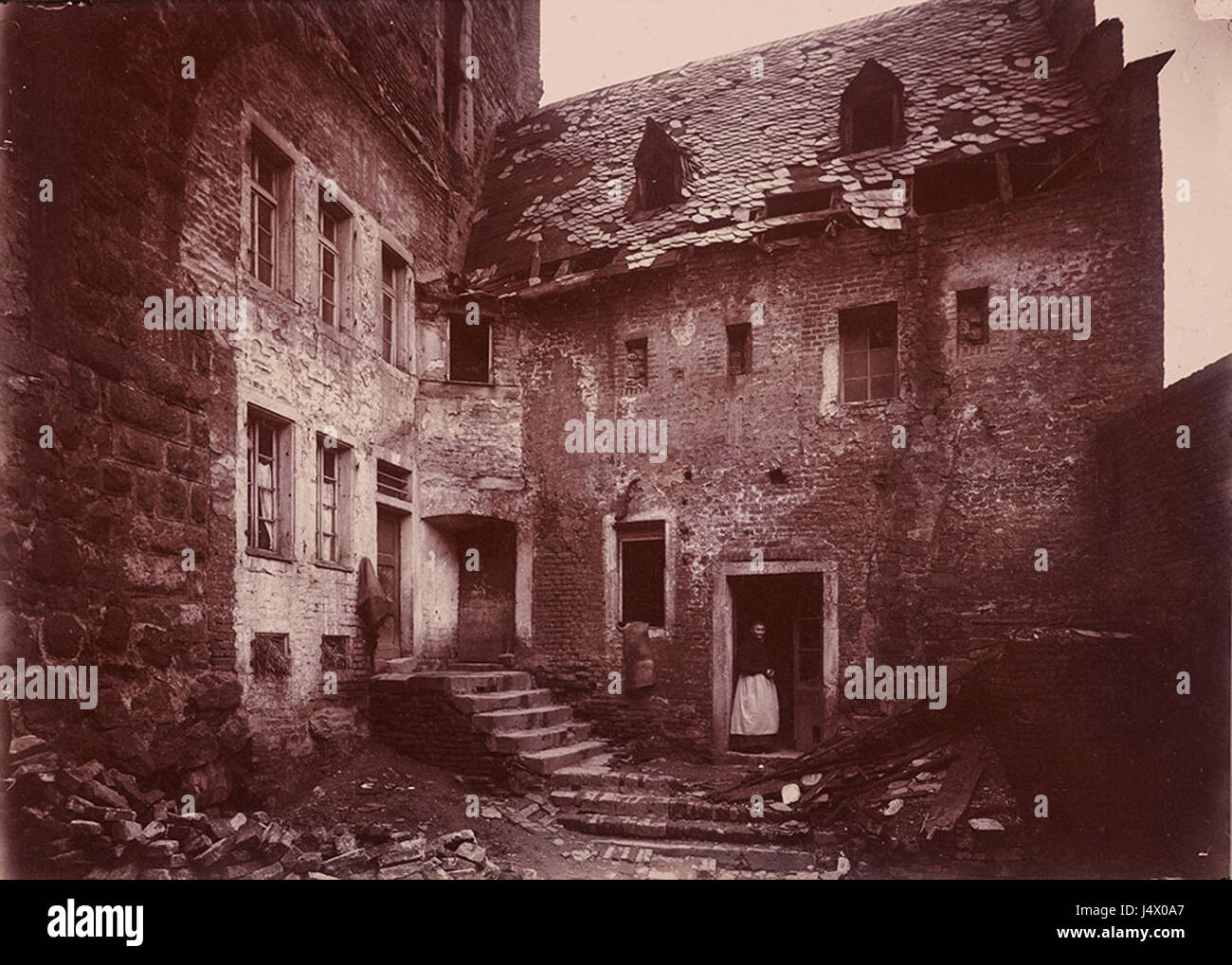 Wilhelm Scheiner's depiction of the Kunibertstor, a historical gate in ...