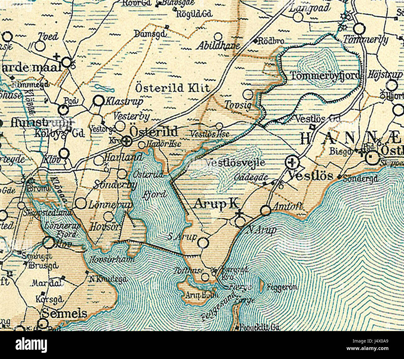 Map of thisted hi-res stock photography and images - Alamy