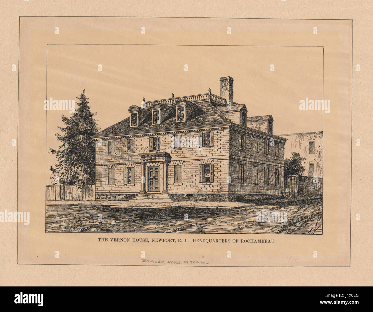 The Vernon House in Newport, Rhode Island, served as the headquarters ...