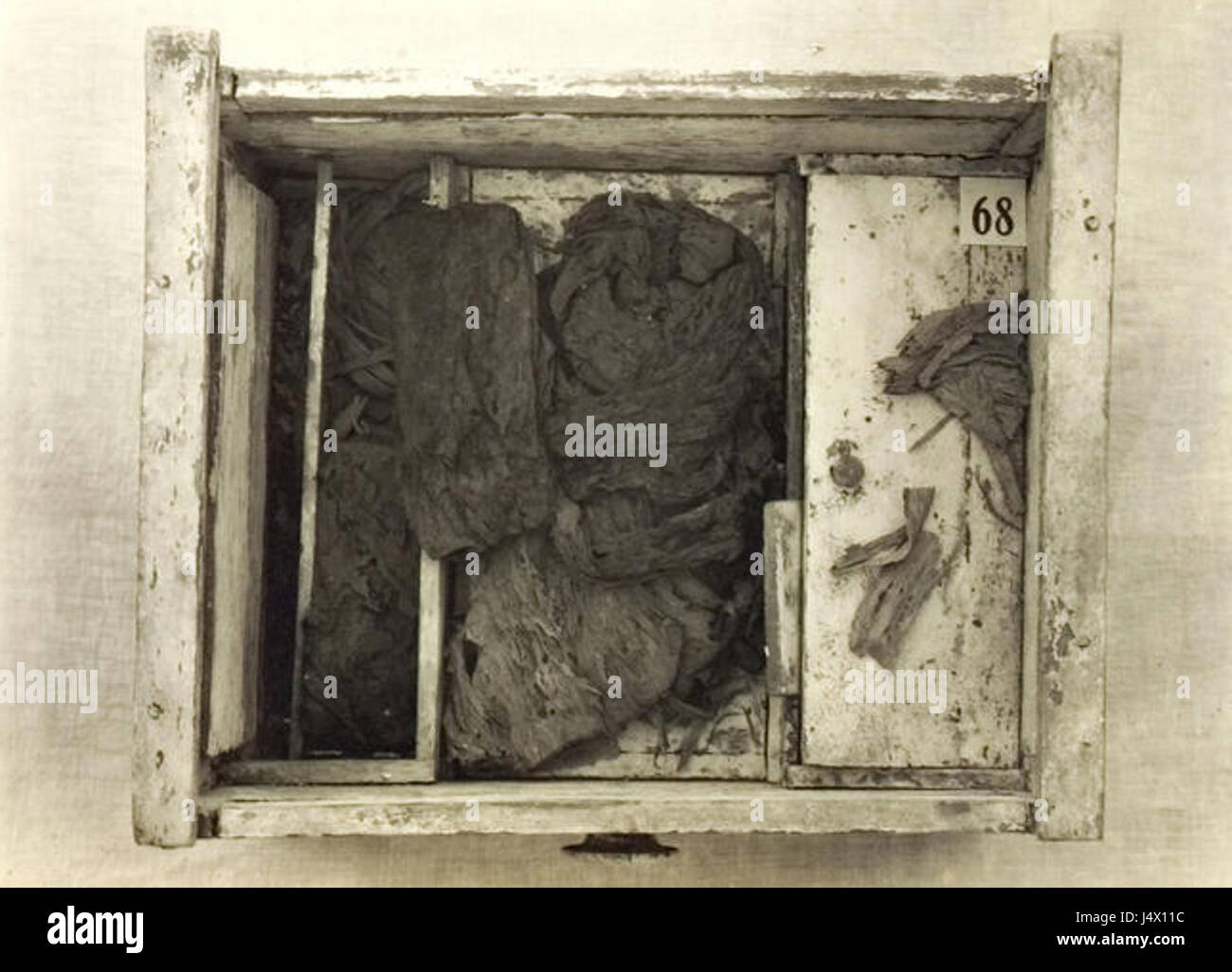 Photographs from the tomb of Tutankhamun, the famous Egyptian pharaoh ...