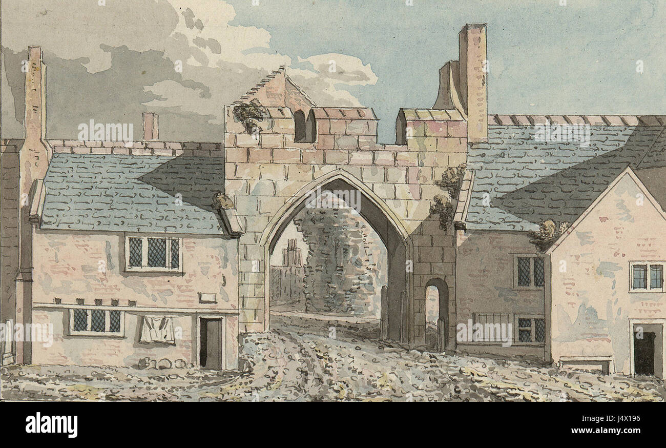 The Water Gate in Chester, England, is a historic entrance to the city ...