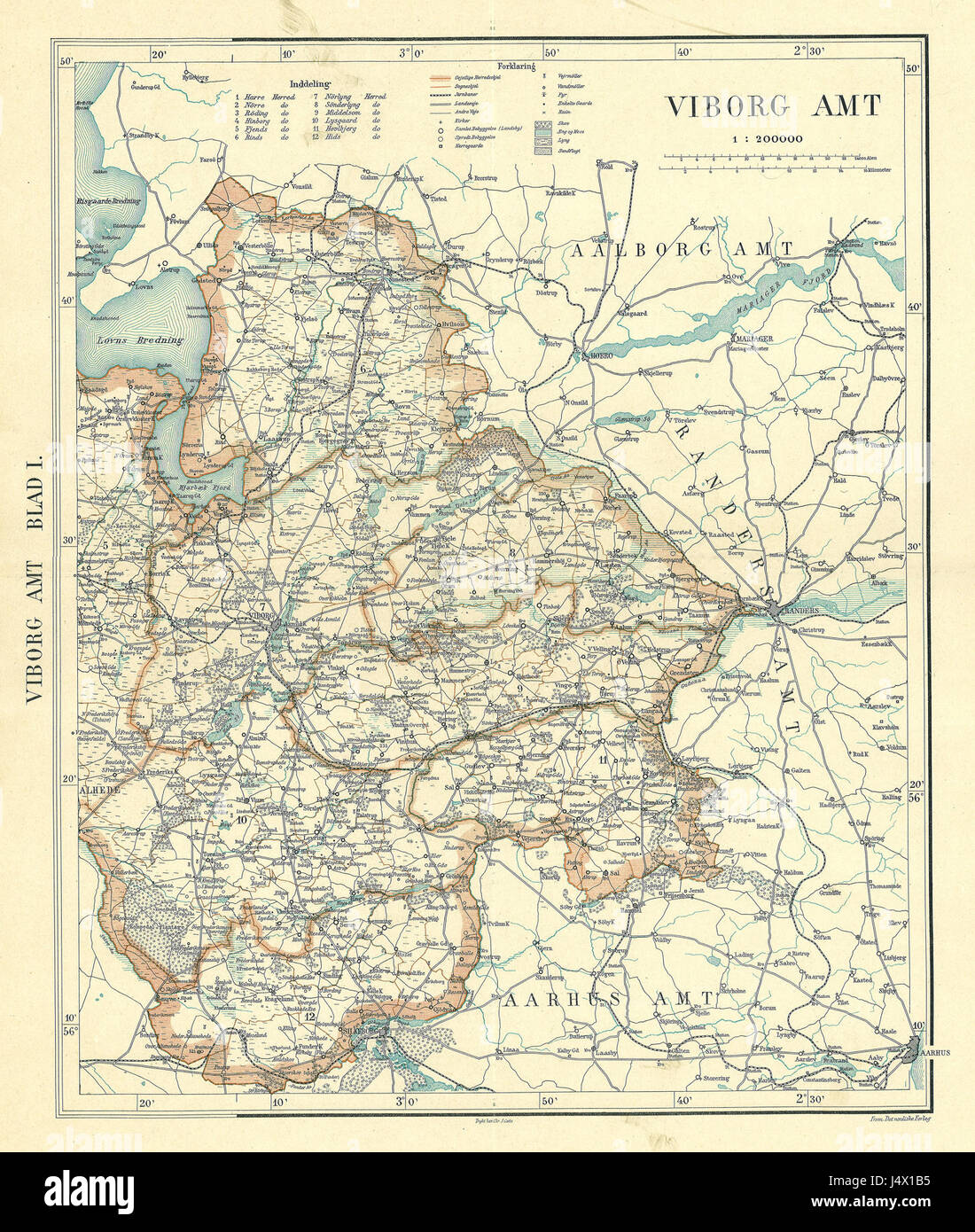 Viborg map hi-res stock photography and images - Alamy