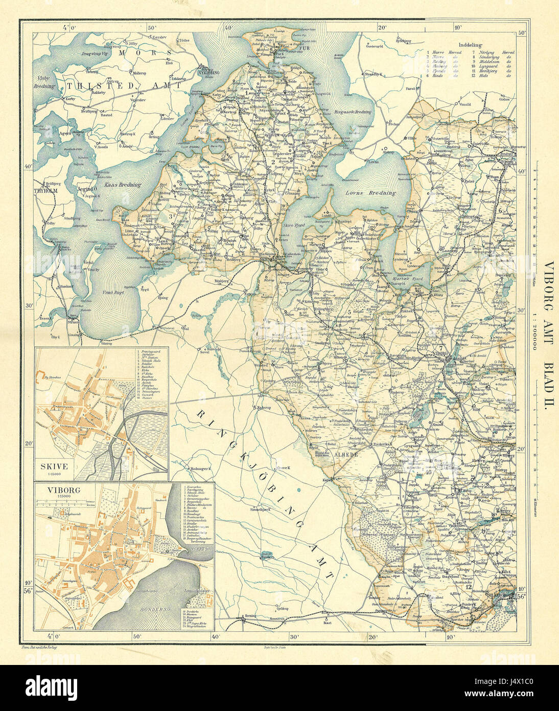 Viborg map hi-res stock photography and images - Alamy