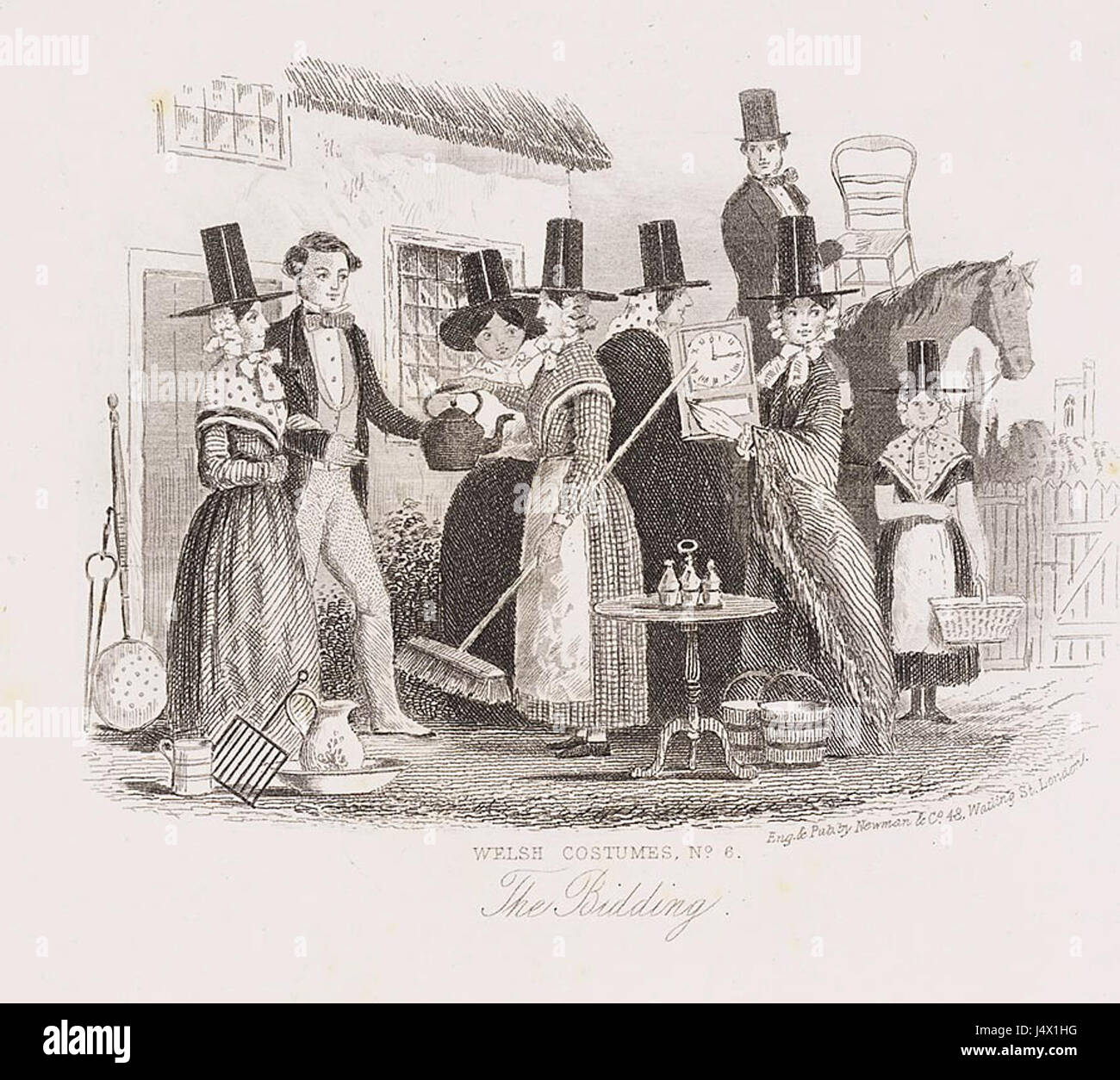 This image shows a traditional Welsh costume, an example of the ...