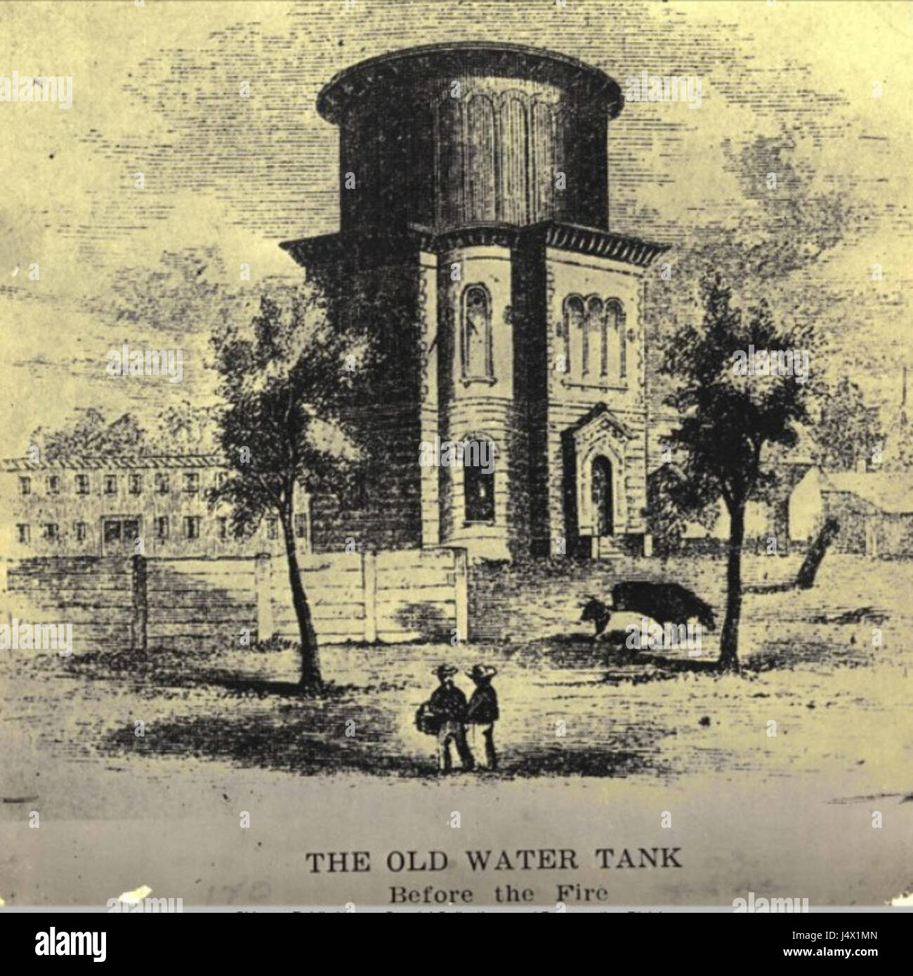 Old chicago water tank hi-res stock photography and images - Alamy