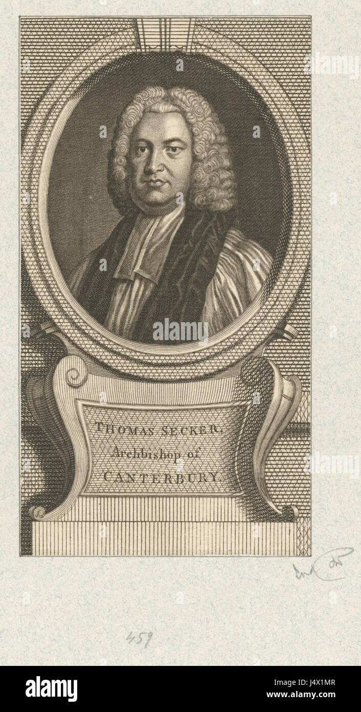 Thomas Secker was the Archbishop of Canterbury in the 18th century ...