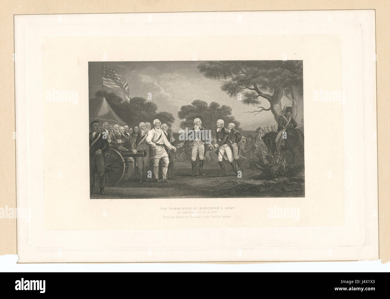 The surrender of general john burgoyne hi-res stock photography and ...