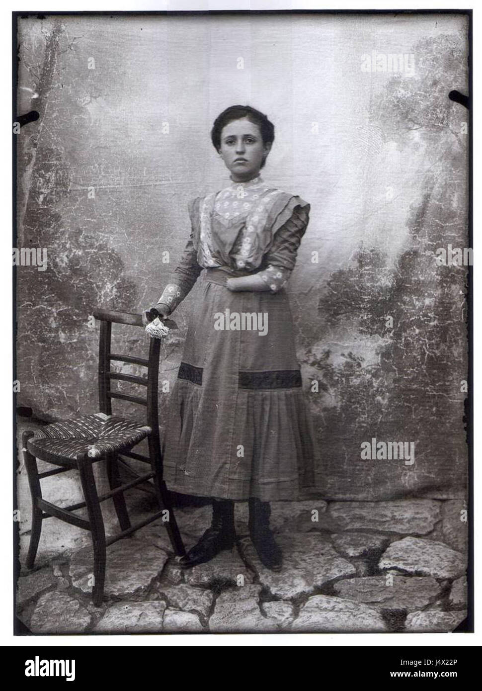 'Young Woman Without a Hand' by Leonidas Papazoglou is a striking ...