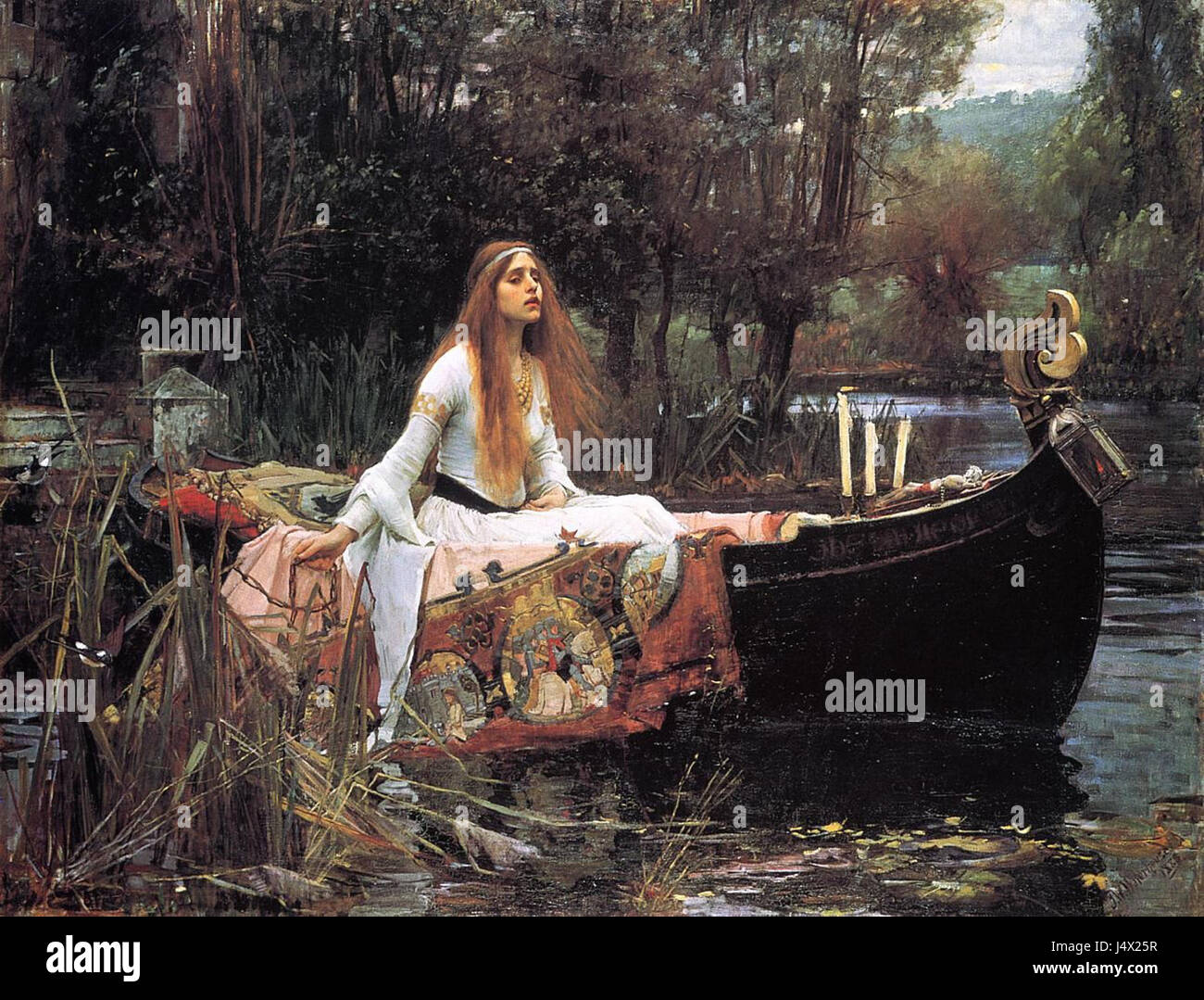 Waterhouse, The Lady of Shallott, 1888 Stock Photo - Alamy