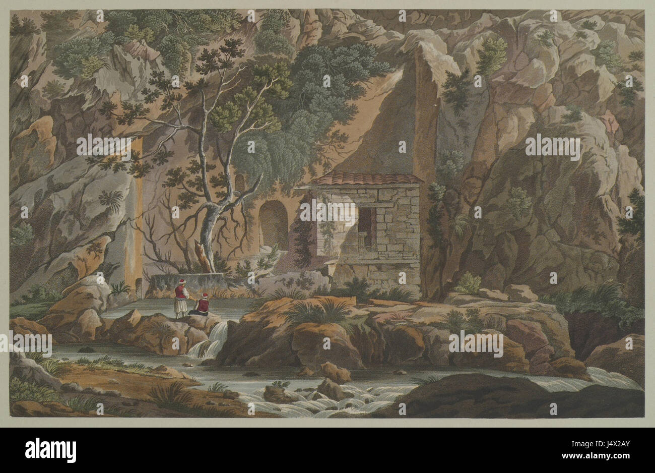 The Kastalian spring Dodwell Edward 1819 Stock Photo - Alamy