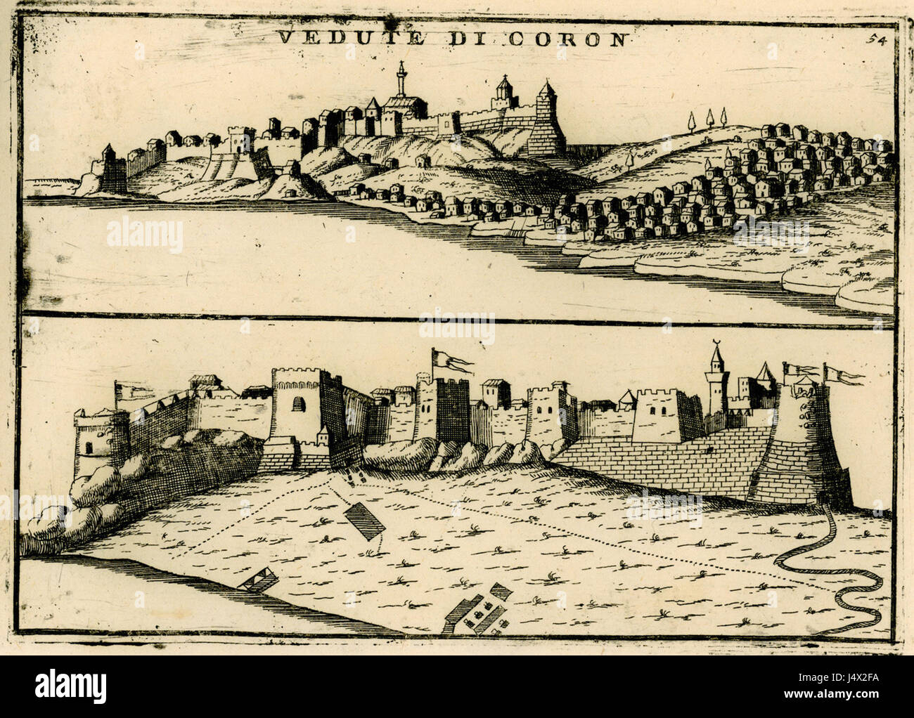 'Vedute di Coron' is a series of views created by the Italian ...