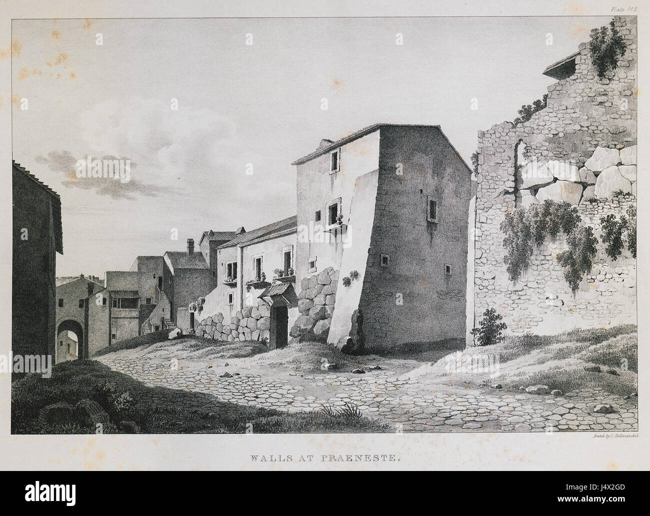 Edward Dodwell’s depiction of the walls at Praeneste from 1834 ...