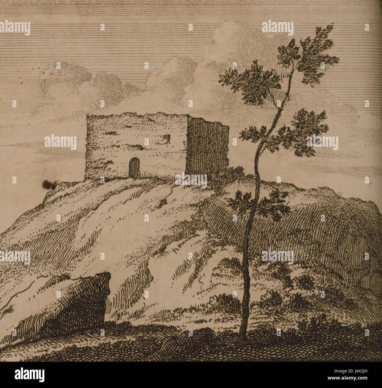 The prison of Saint Paul in Ephesus, as depicted in Cornelis de Bruyn's ...