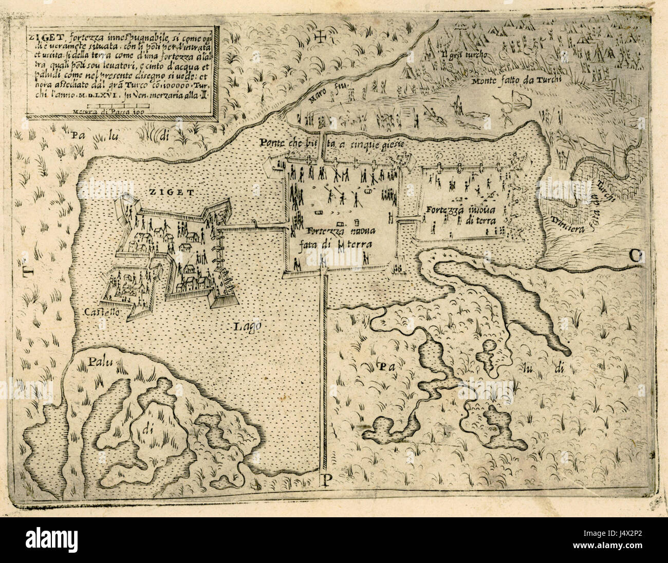 This historical map by Giovanni Francesco Camocio, created in 1574 ...