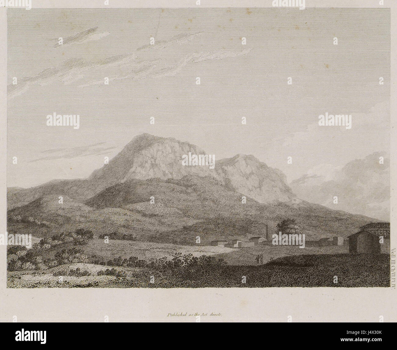The Acropolis of Corinth, depicted by James Stuart and Nicholas Revett ...