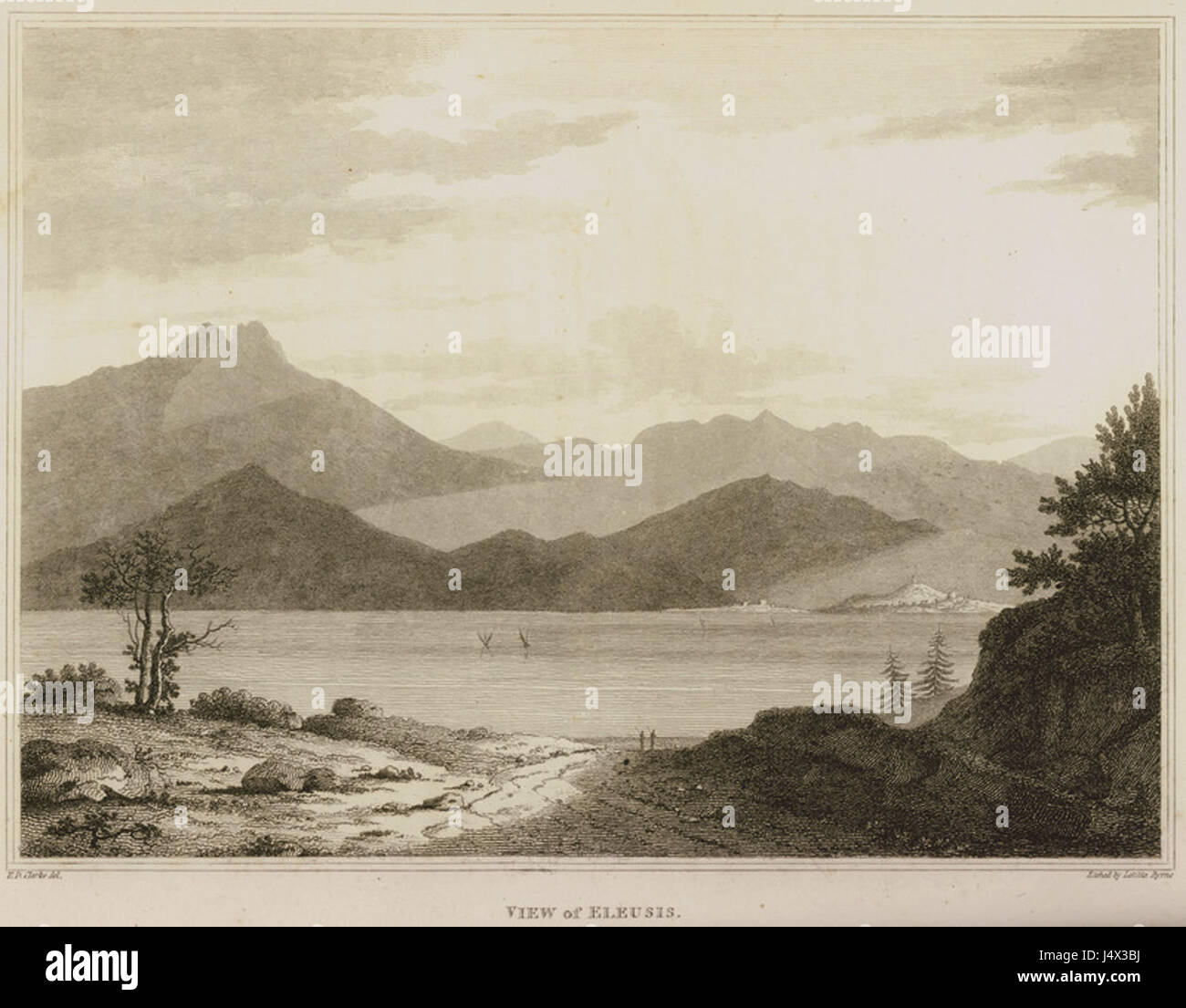 This 1813 depiction by Edward Daniel Clarke offers a view of Eleusis as ...