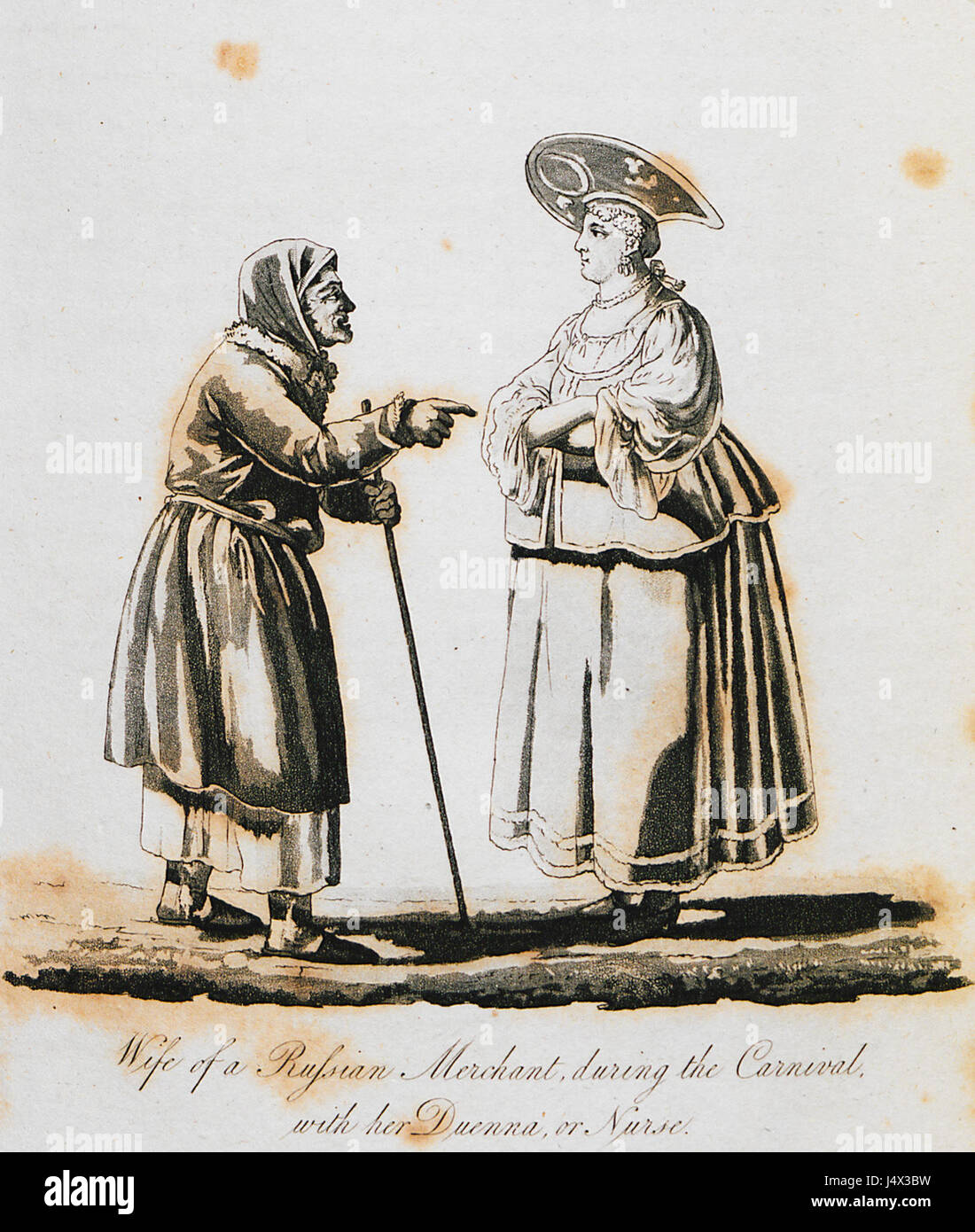 This artwork by Edward Daniel Clarke from 1810 depicts a scene of a ...