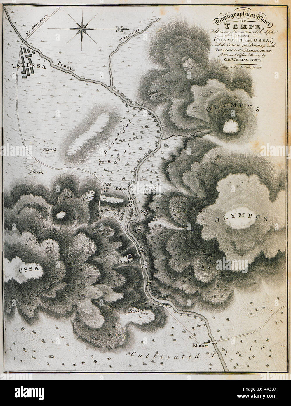 This topographical chart created by Edward Daniel Clarke in 1816 ...