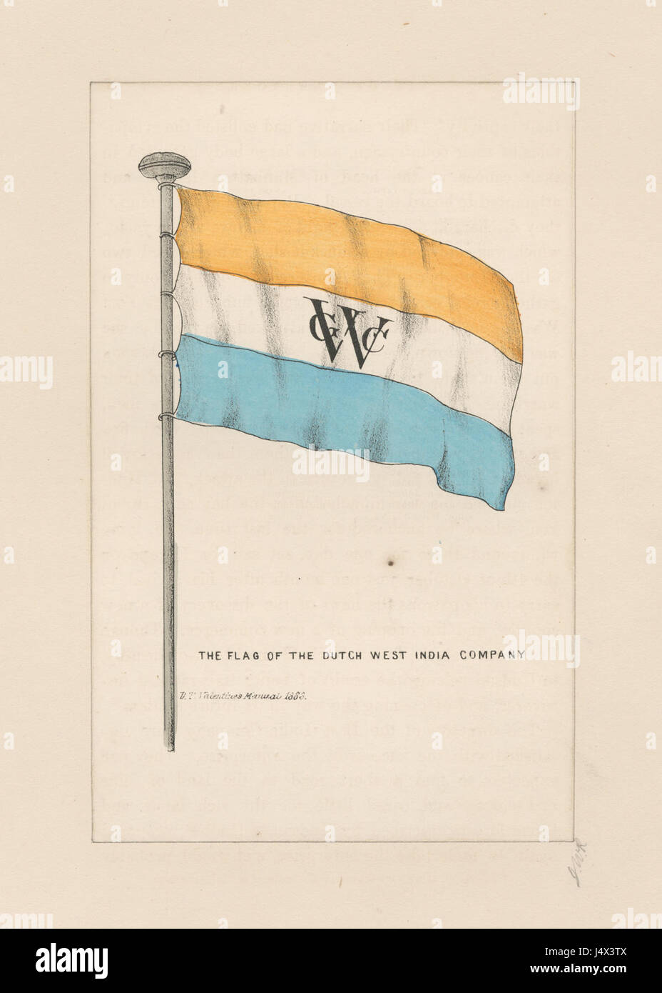 The flag of the Dutch West India Company, an important symbol of Dutch ...