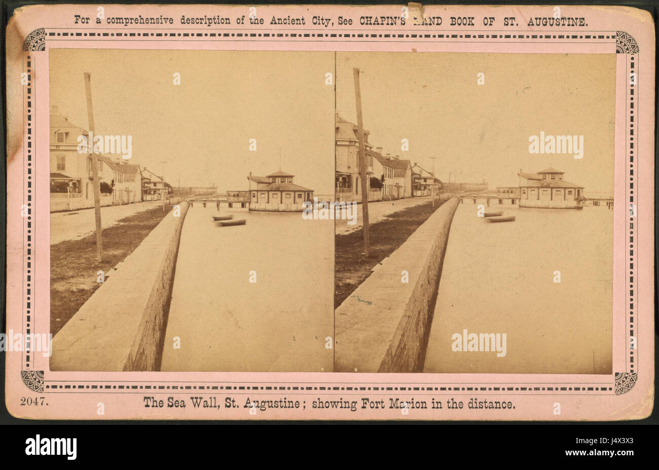 This image shows the Sea Wall with Fort Marion visible in the ...