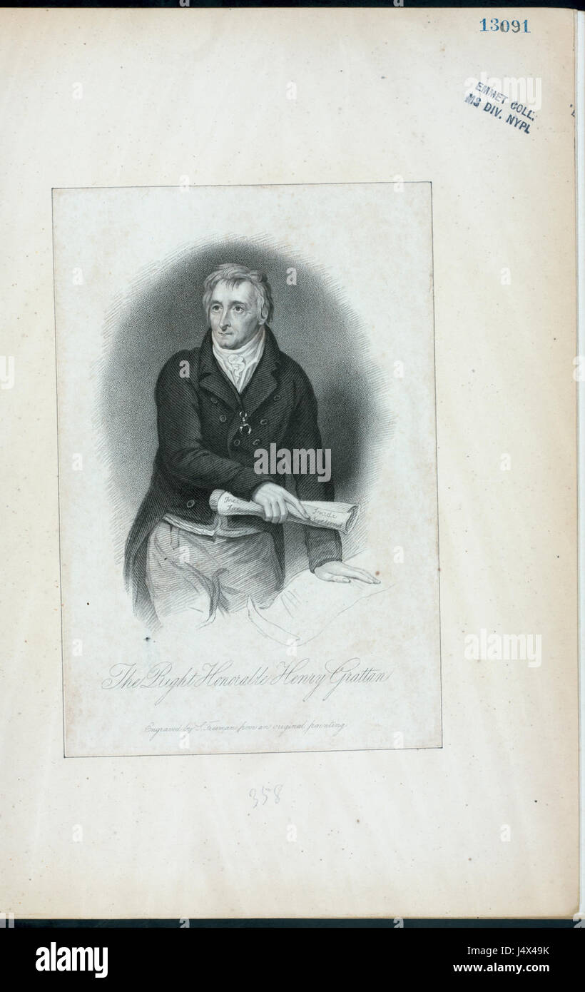 Henry Grattan was an Irish political leader and member of the British ...