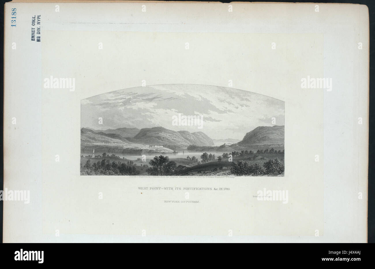 This historical image of West Point, taken in 1780, illustrates its ...