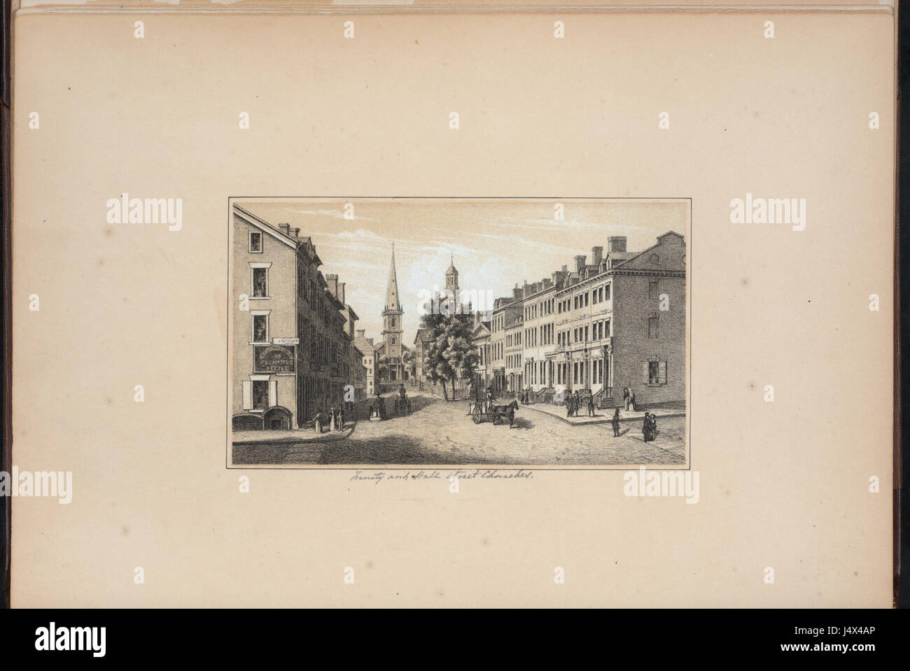 The image showcases the iconic Trinity and Wall Street churches in New ...