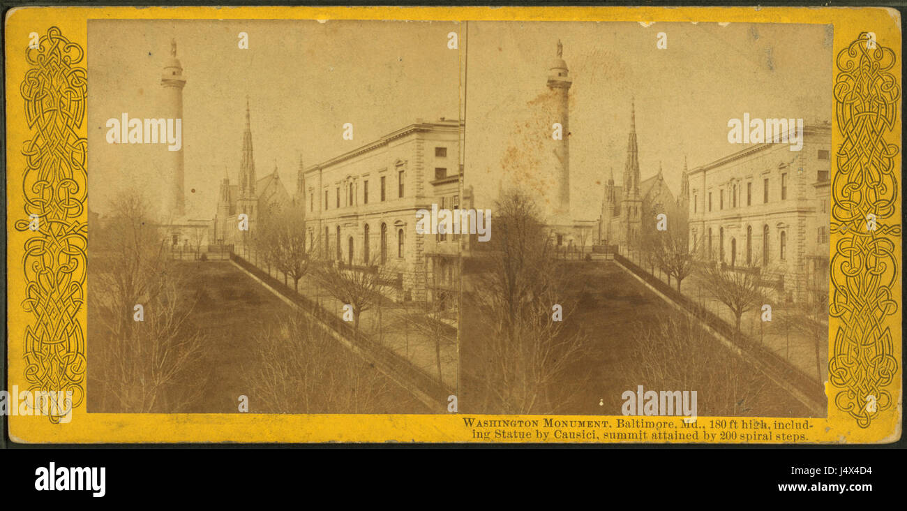 The Washington Monument in Baltimore is a prominent historical landmark ...