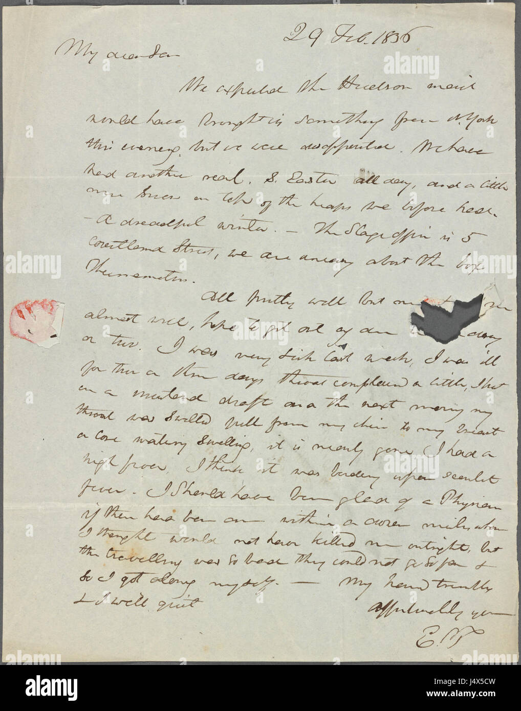 The document covers the correspondence or records of Elam Tilden ...